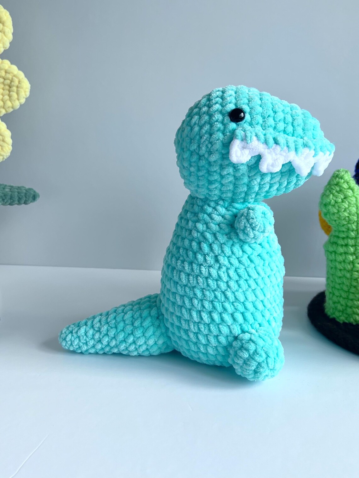 Allosaurus Low Sew Amigurumi Crochet Patterns Dinosaur No Sew Crochet ...