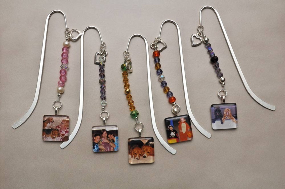 Custom Photo Charm Bookmark - Etsy