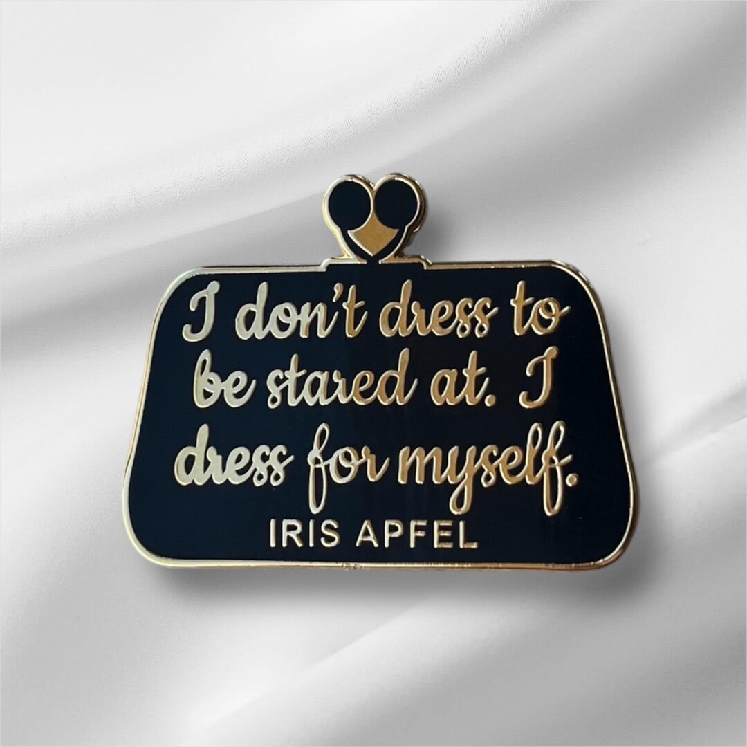 Iris Apfel Enamel Pin | Fashion Enamel Pin | Couture Pin | Fashion Icon ...