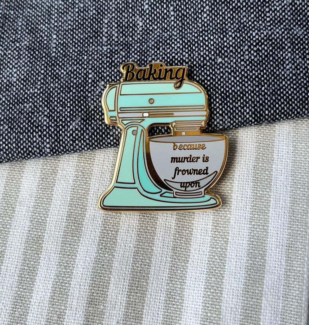 Baking Enamel Pin Baker Enamel Pin Patisserie Enamel Pin Food Enamel ...