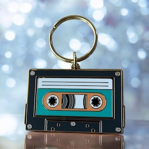 Cassette Tape Keychain | 80's Keychain | Music Keychain | Audio ...