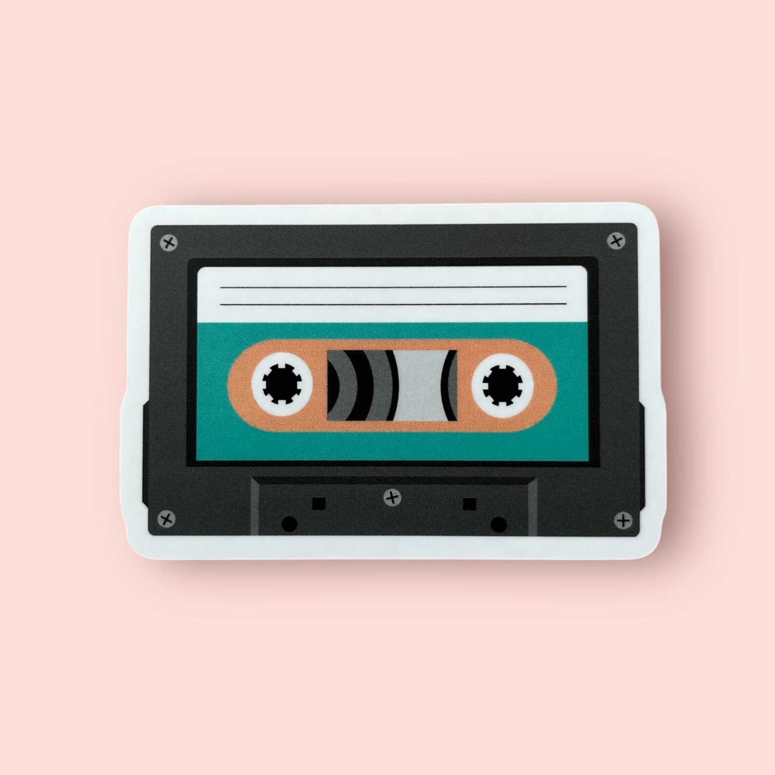 Cassette Tape Sticker | 80's Sticker | Music Sticker | Boom Box Sticker ...
