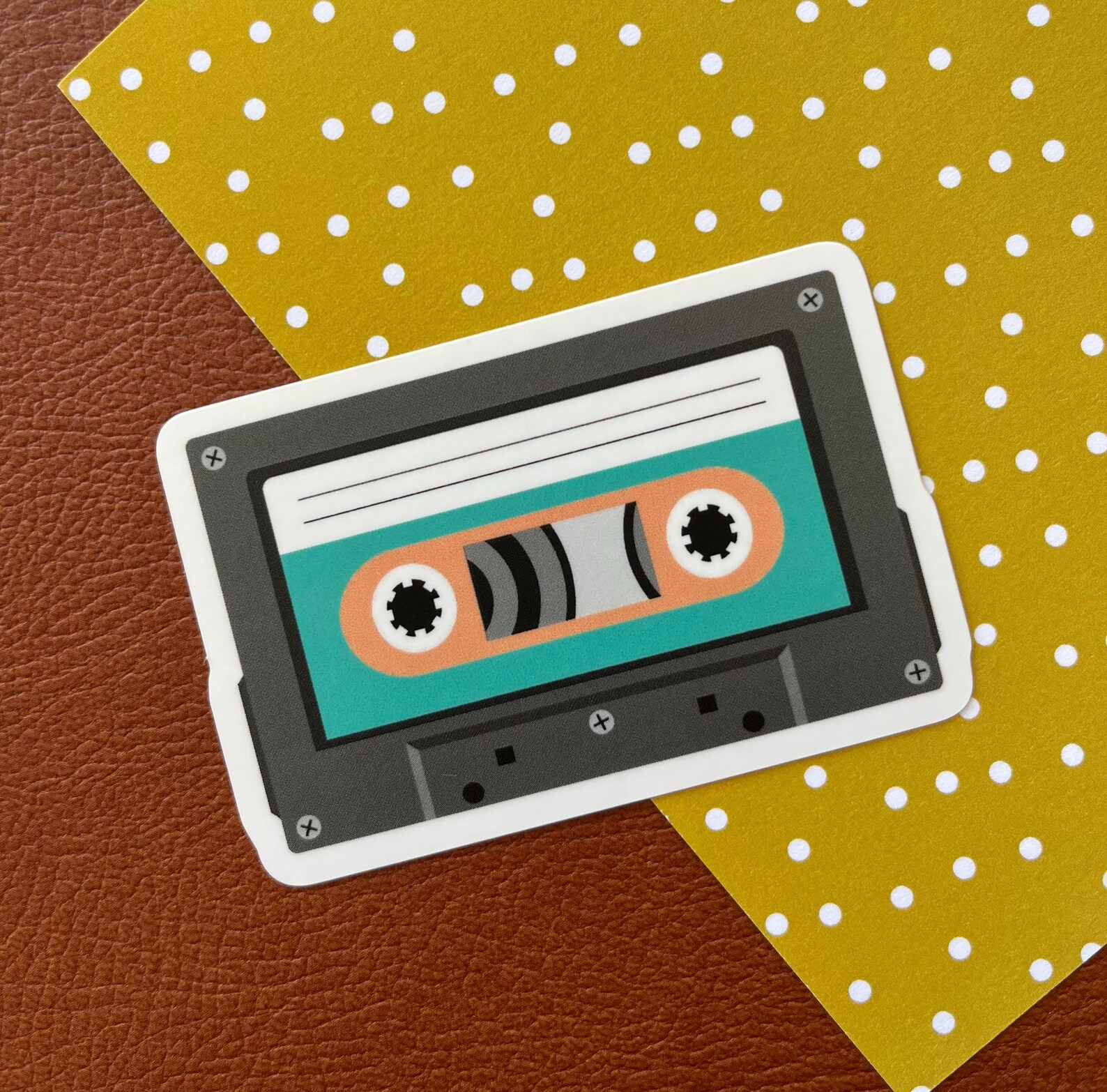 Cassette Tape Sticker | 80's Sticker | Music Sticker | Boom Box Sticker ...