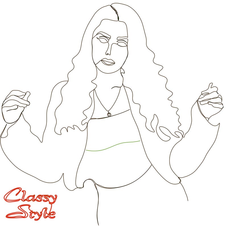 Custom One Line Drawing, Simple Line Art, Commission Portrait, Download ...