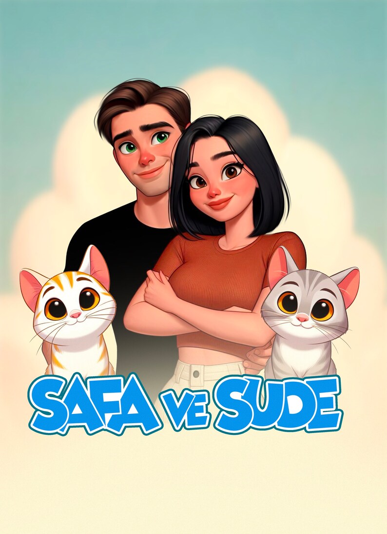 Personalized Animation Style Portrait Custom Cartoon Portrait for ...
