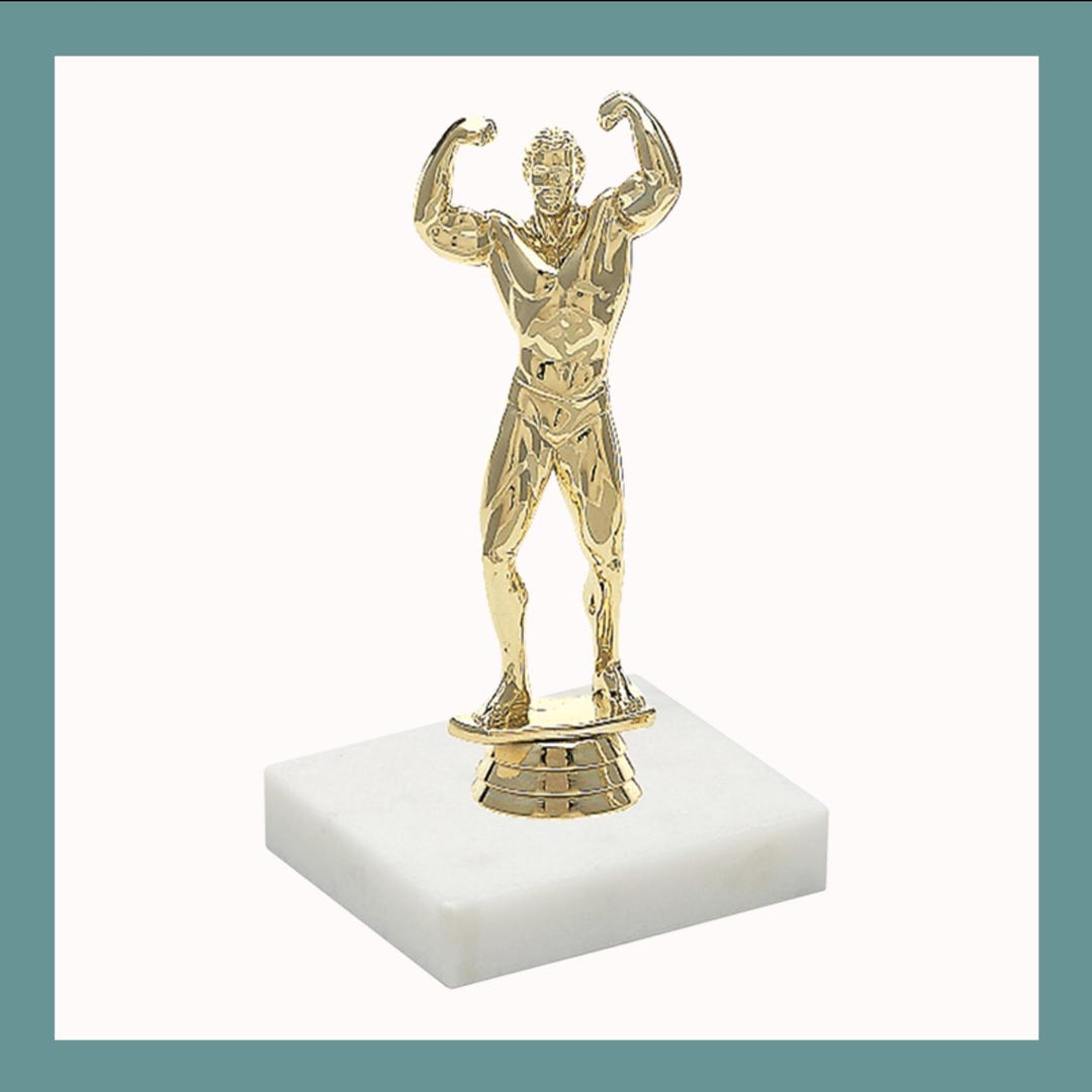 Bodybuilding Figurine Trophy - Etsy