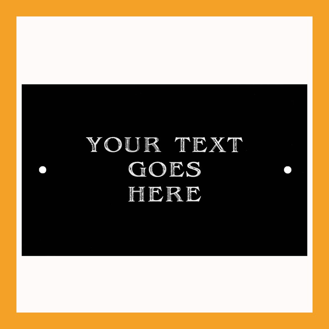 Custom Size | Black Aluminium Notched Plates With Two Holes - Etsy