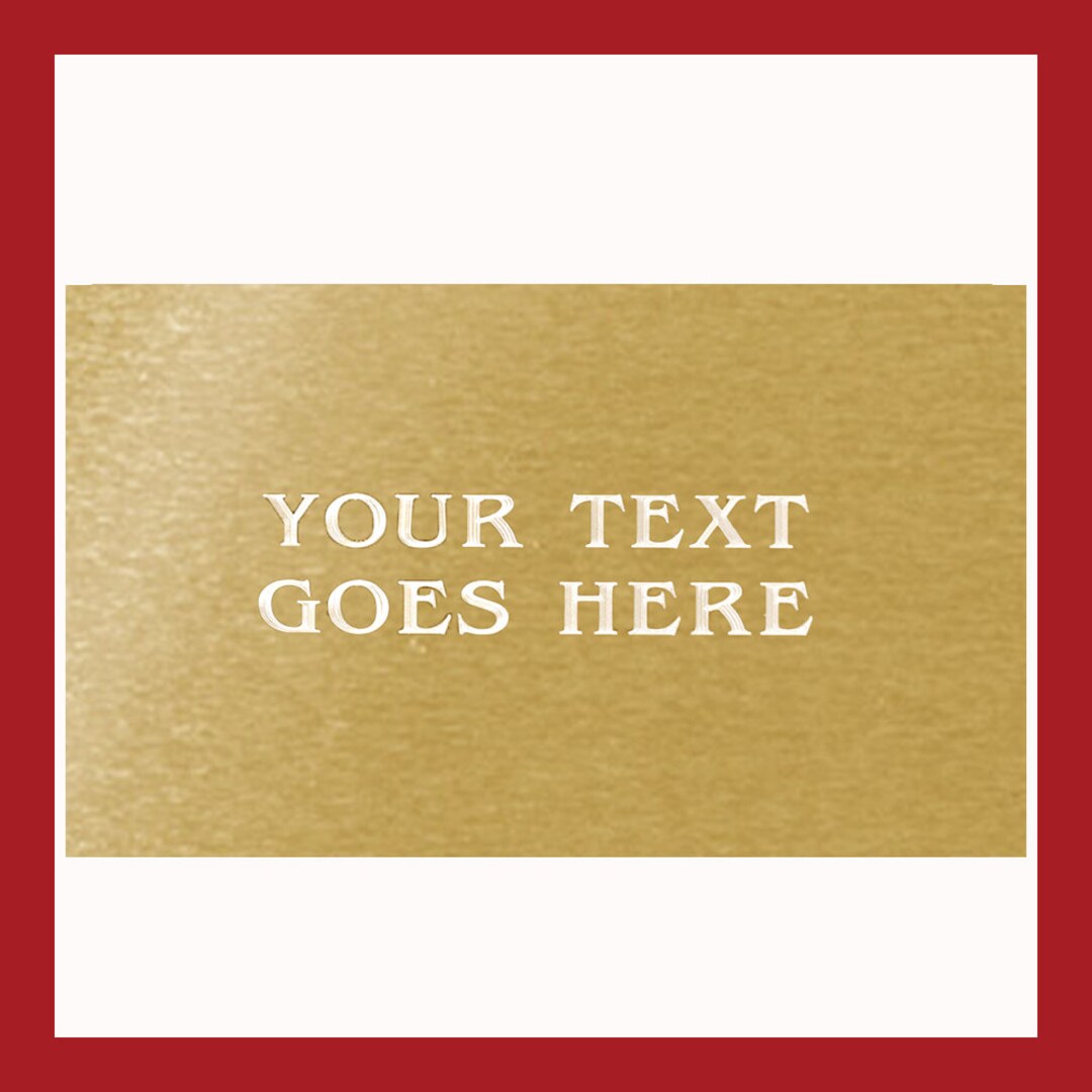 Custom Size | Satin Brass Plates - Etsy