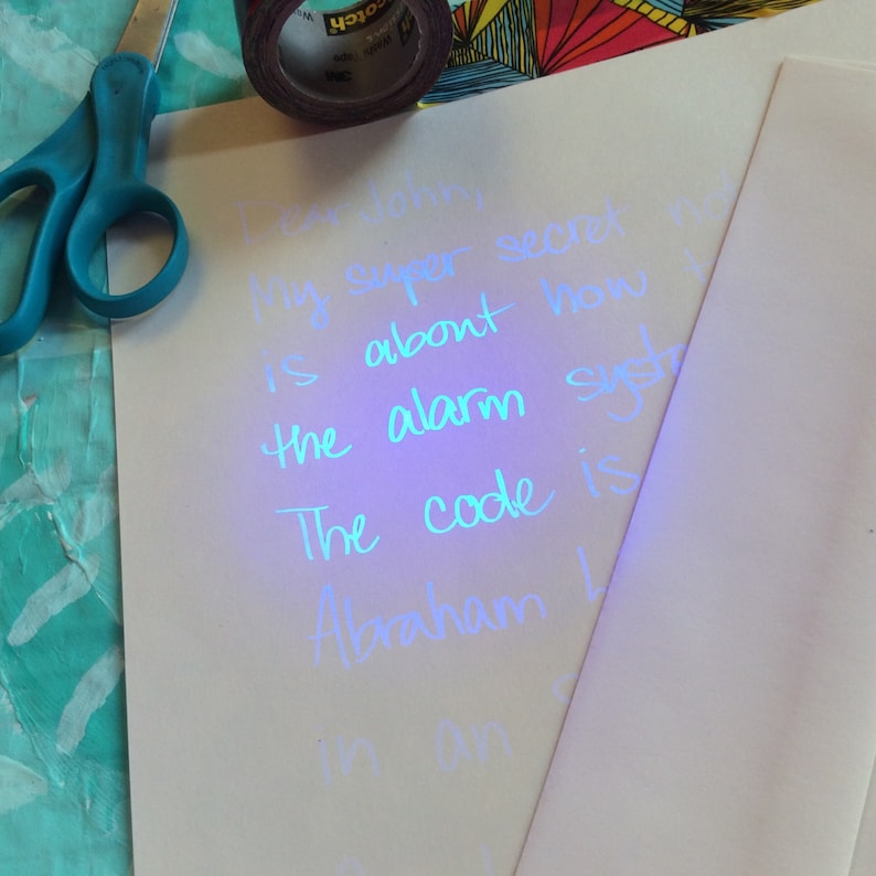 Invisible ink handwritten letter. with your words to whomever | Etsy