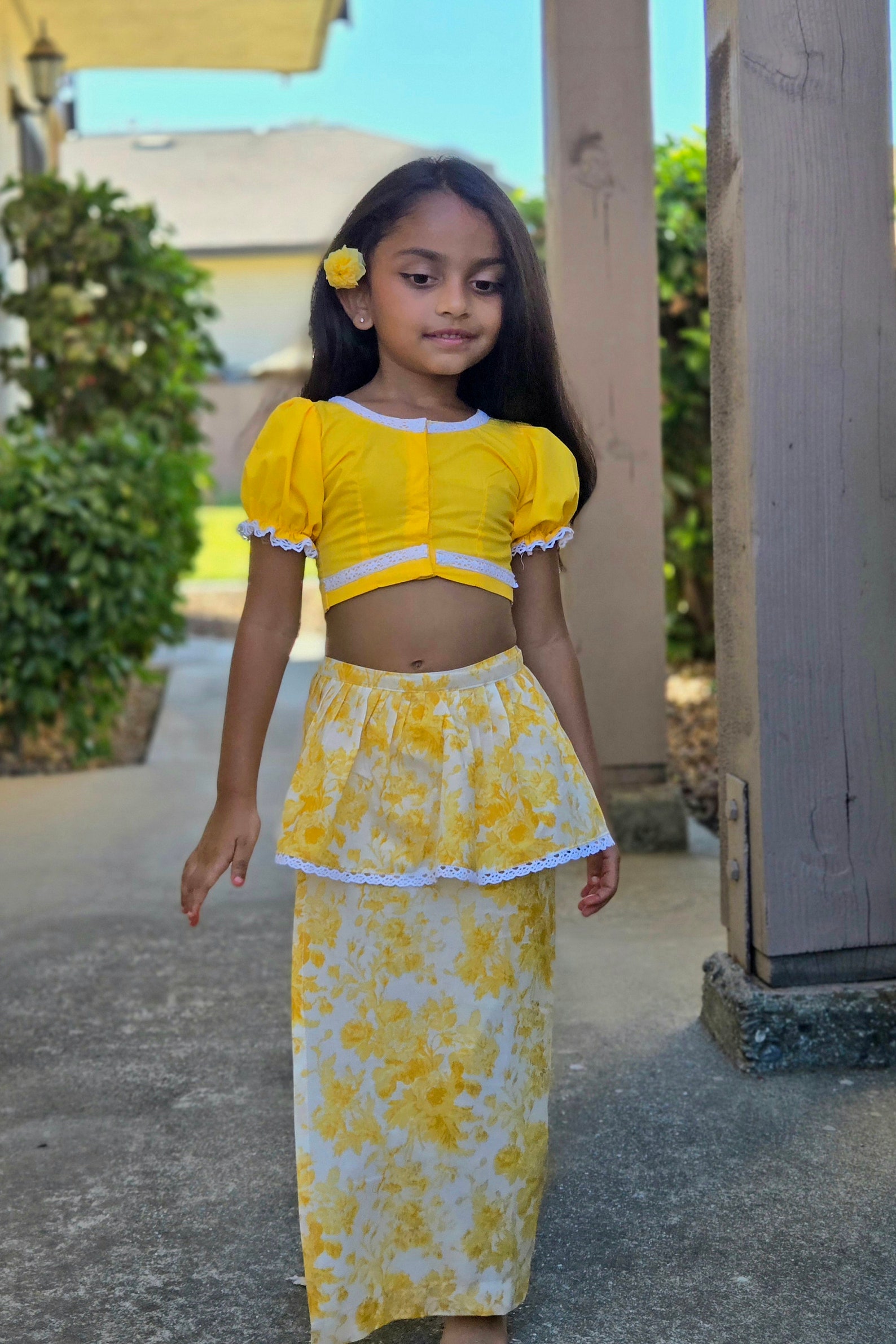 Lama Saree /half Saree /redda Hatte Sri Lankan Girls Traditional ...