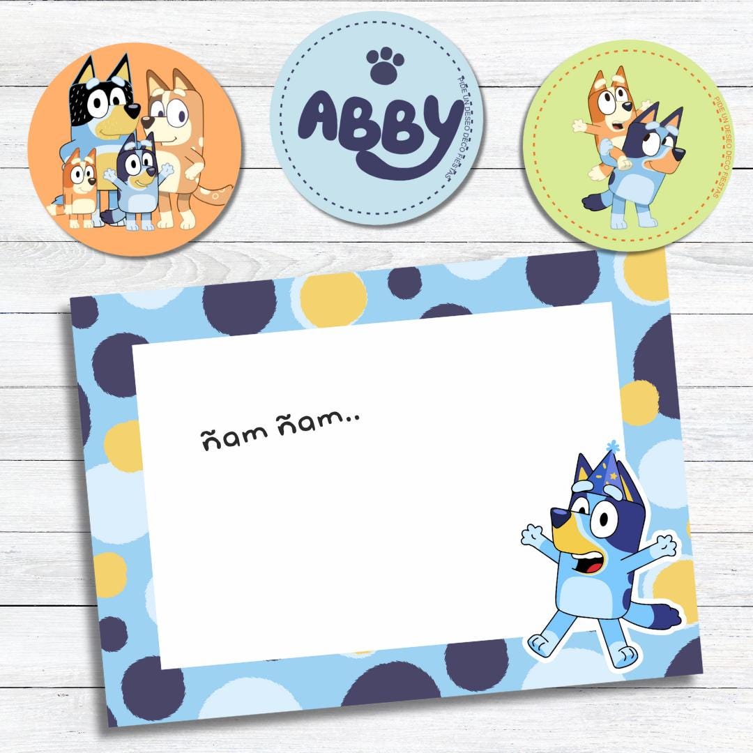 Bluey Printable Kit/customized Birthday Party Decoration/personalized ...