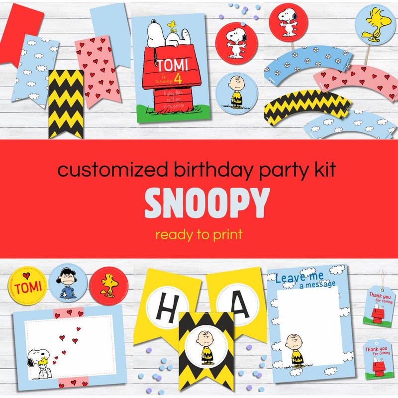 Snoopy Party - Etsy