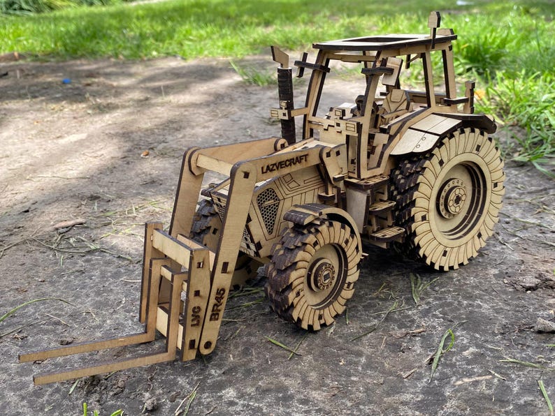Laser Cut Tractor Set: Farming Machinery Model (digital Download) - Etsy