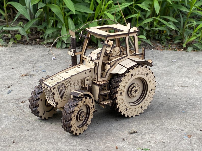 Laser Cut Tractor Set: Farming Machinery Model (digital Download) - Etsy