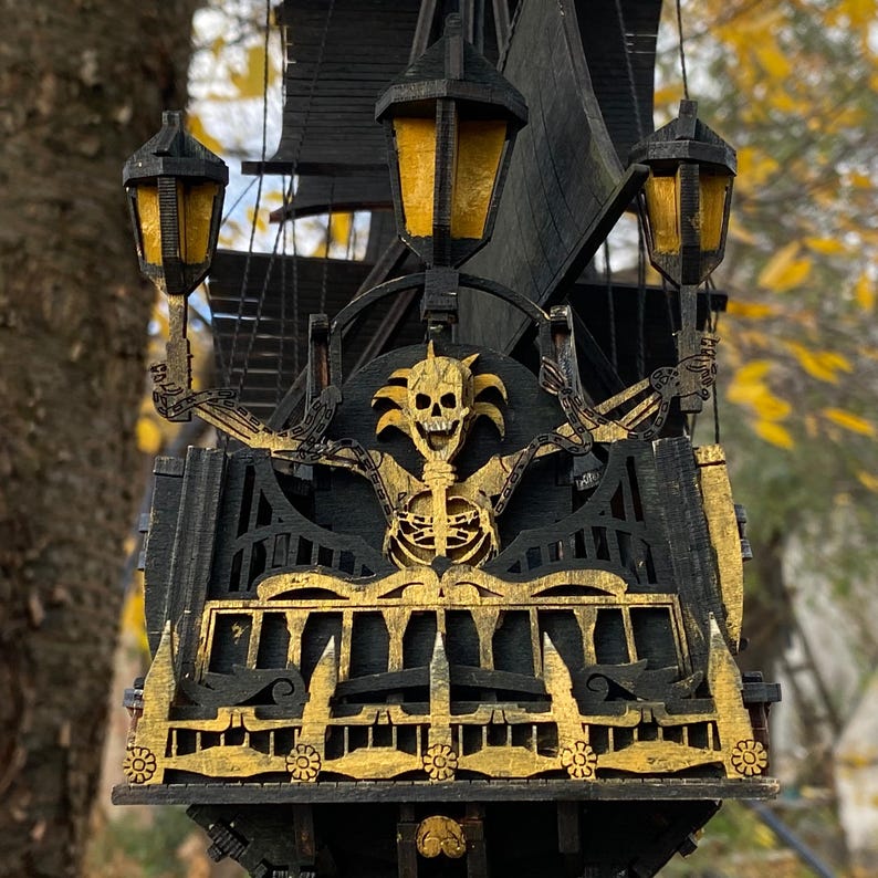 Pirate Ship Laser Cut File | 660+ Parts - Etsy