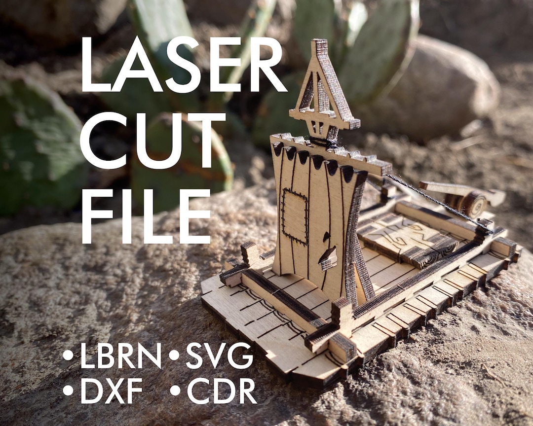 Old Sailing Raft | Laser Cut | 4mm 3mm Svg Dxf Cdr Lbrn File - Etsy