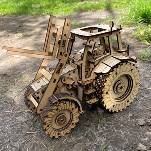 Laser Cut Tractor Set: Farming Machinery Model (digital Download) - Etsy
