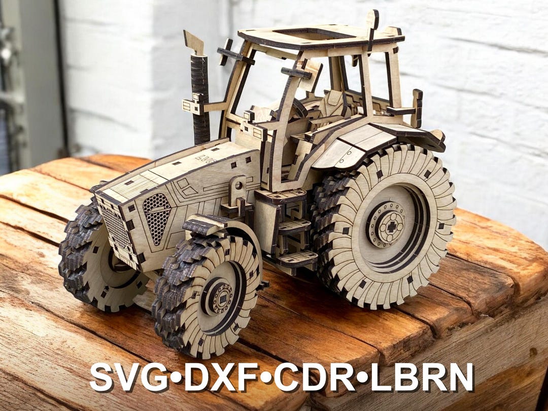 Tractor Laser Cut File: Farm Loader Model (digital Download) - Etsy