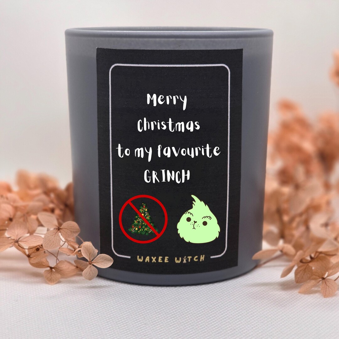 Grinch Gift Job Christmas Gift for Boss Colleague Present Funny Candle ...
