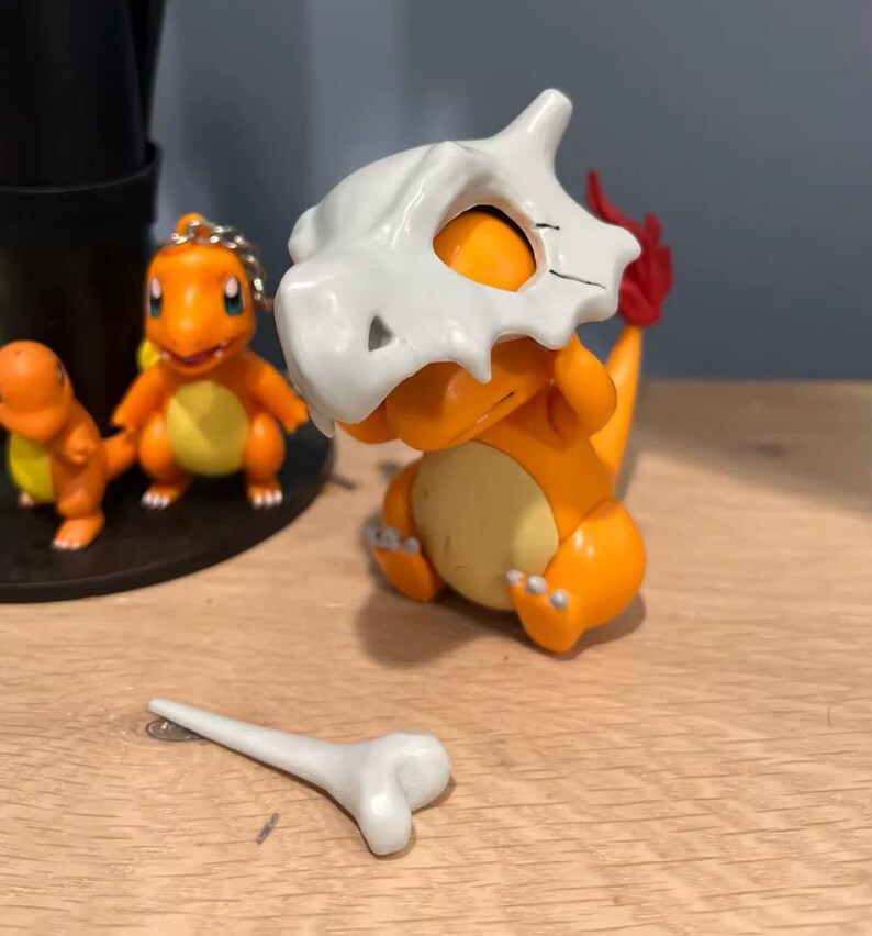 Vintage 1998 Pokemon Anime Figure Pocket Monsters Cubone 8cm Cute ...