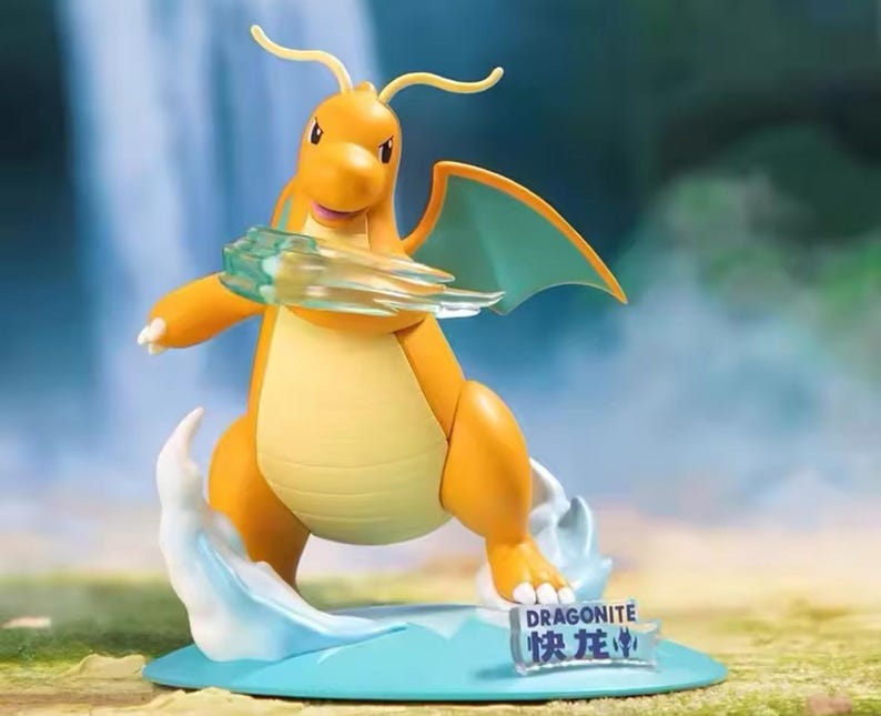 Vintage 1999 14cm Pokemon Dragonite Action Figure Toy Kids Gift ...