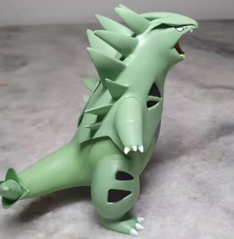 Vintage 1999 11CM Pokemon Tyranitar Action Figure Toy Kids Gift ...