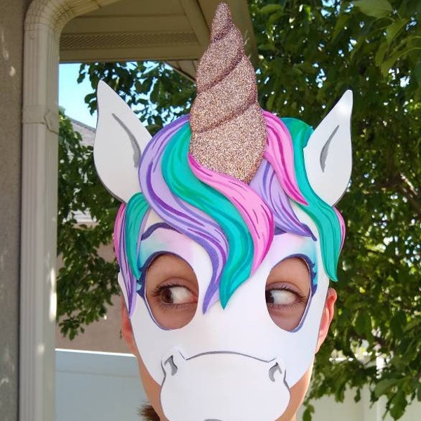 Unicorn Mask - Etsy
