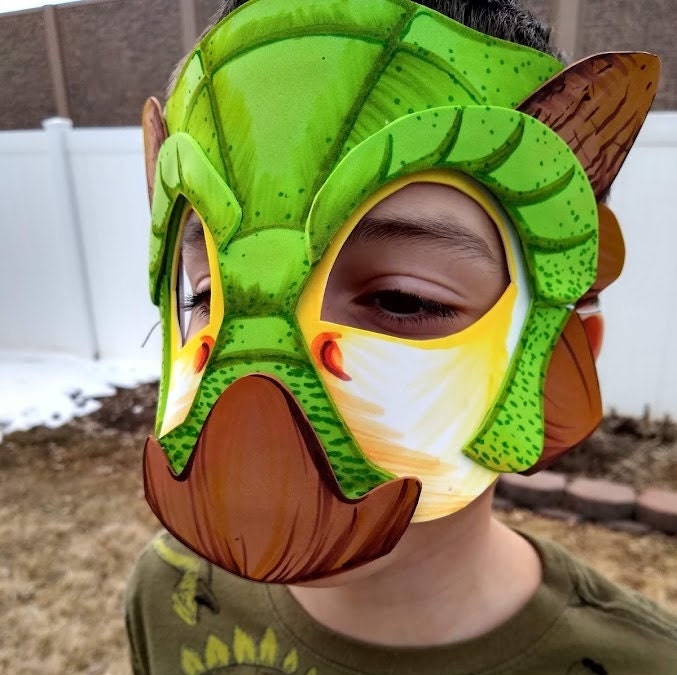 Ankylosaurus Mask - Etsy
