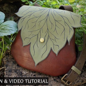 Leaf Shoulder Bag PDF Tutorial | Leather Pattern | Vegan Leather ...