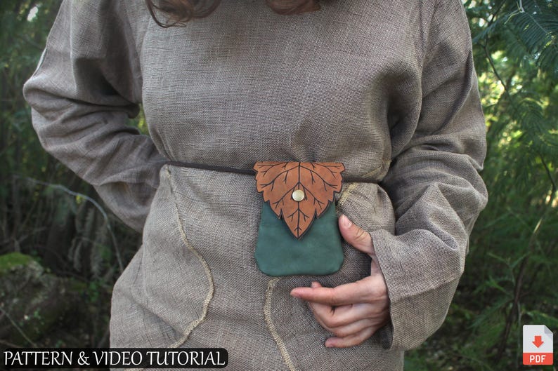 Leaf Pouch PDF Pattern: Cosplay Dice Bag With Video (digital Download ...
