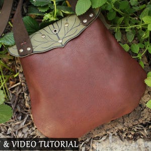 Leaf Shoulder Bag PDF Tutorial | Leather Pattern | Vegan Leather ...