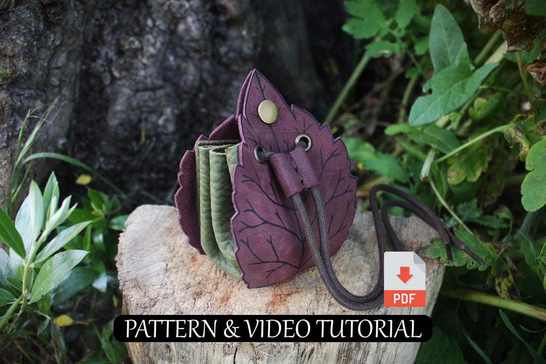 Leaf Satchel DIY Pattern Tutorial – Leather and Vegan - Fantasy ...