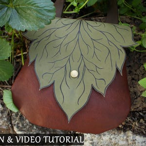 Leaf Shoulder Bag PDF Tutorial | Leather Pattern | Vegan Leather ...