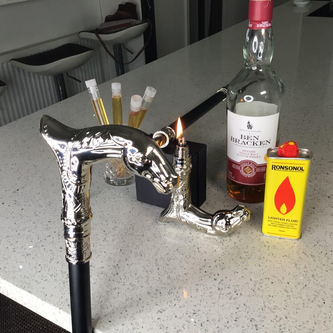 Walking/tippling Stick With Silver Coloured Horse Head Handle - Etsy UK