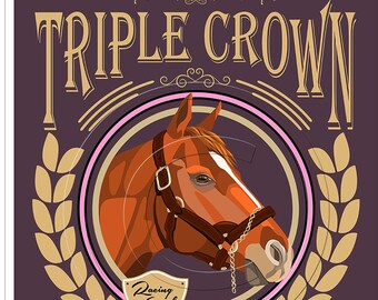 Triple Crown Poster | Etsy