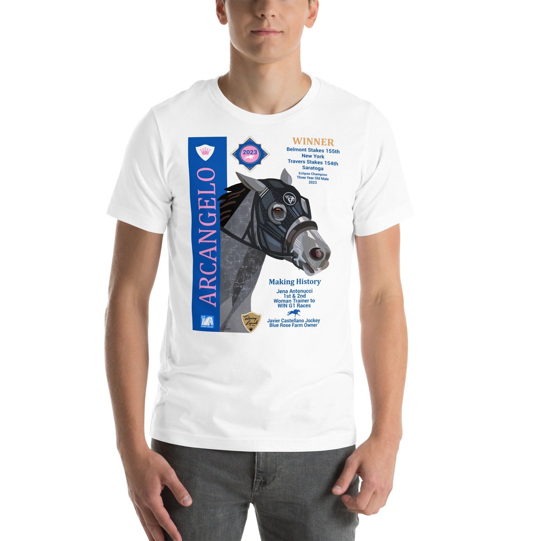 Unisex T-shirt Arcangelo Belmont and Travers Stakes Winner 2023 Eclipse Award 3 Year Old ...