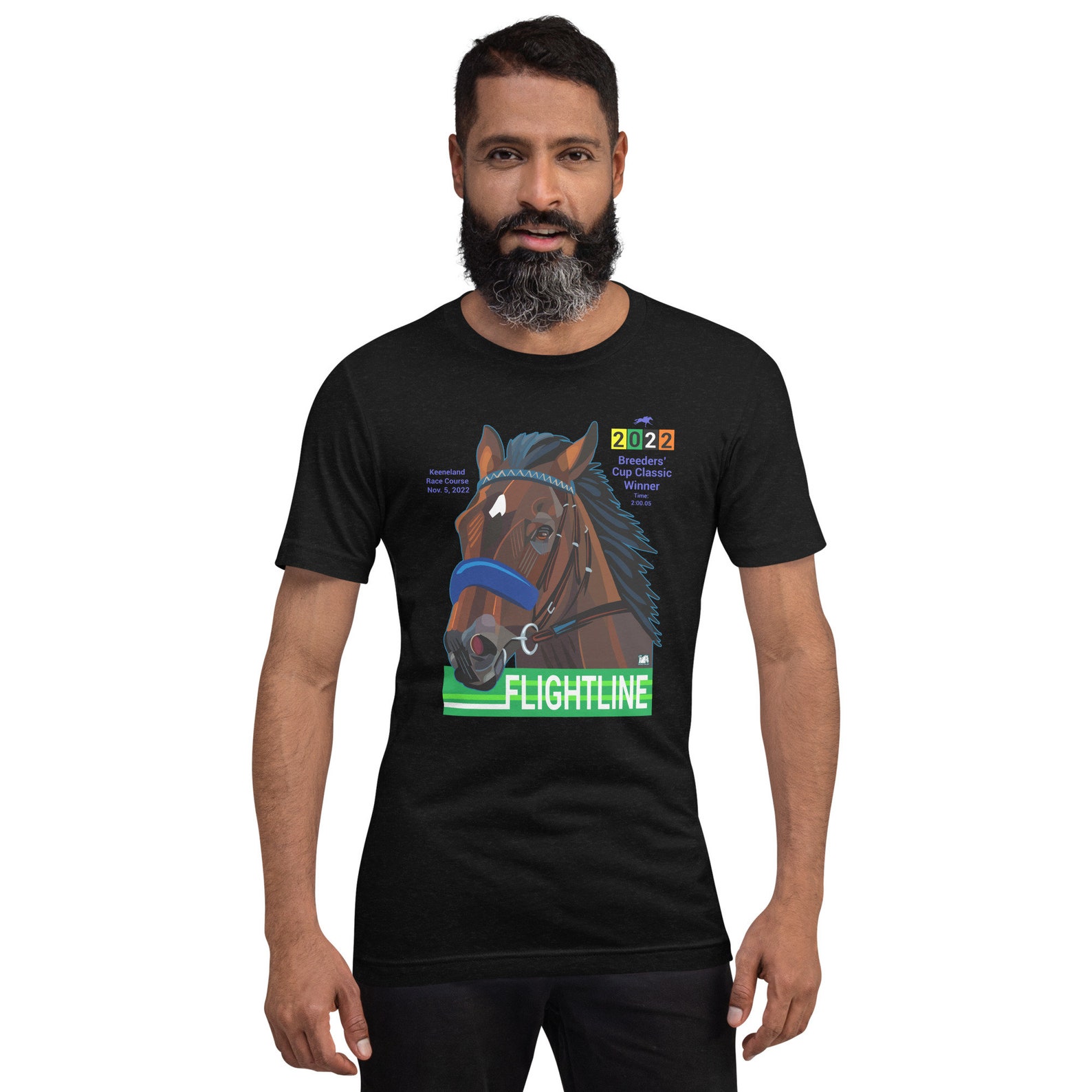 Unisex T-shirt Flightline Horse Breeders' Cup Classic 2022 Winner Horse ...