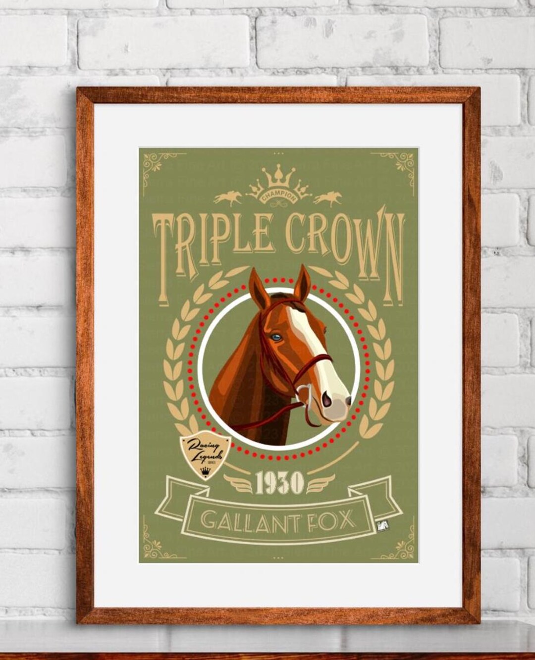 Gallant Fox 1930 Triple Crown Winner Vintage Horse Racing Poster - Etsy