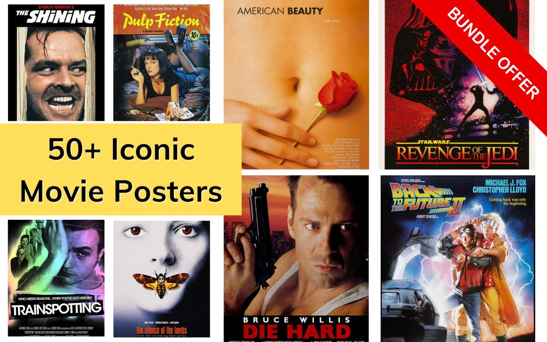 52 Iconic Movie Posters Movie Prints Cinema Posters Printable Movie ...