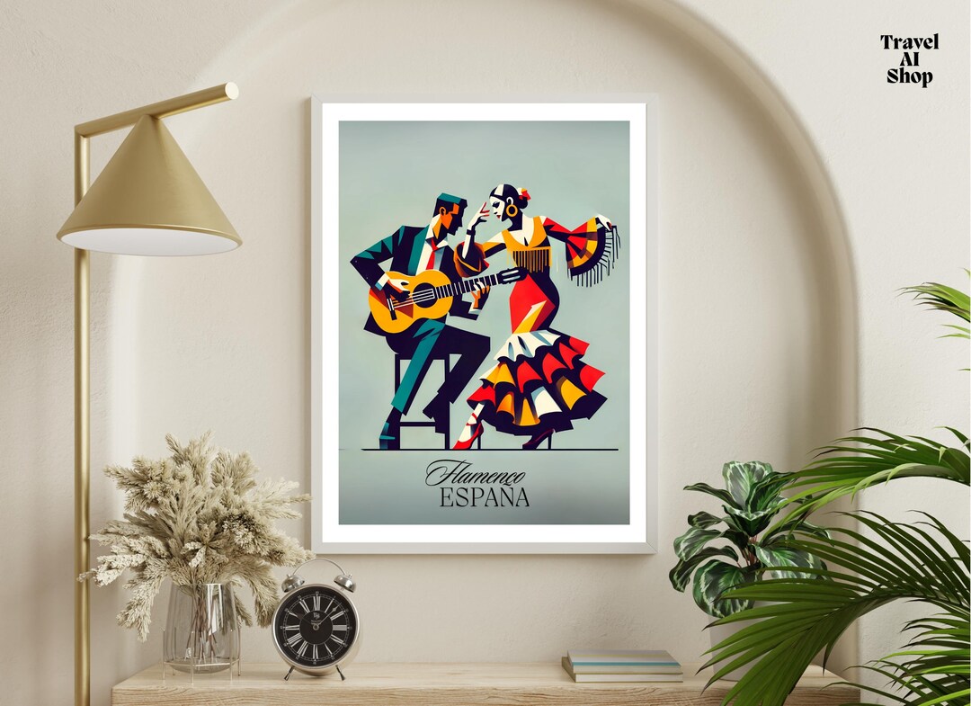 Flamenco Wall Art Print. Instant Download Print. Cheap Wall Decor ...