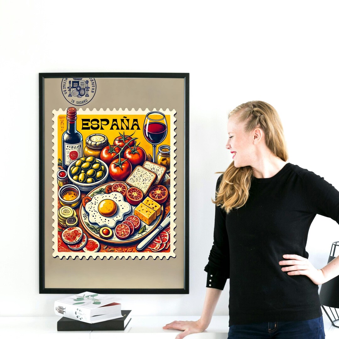 Spanish Tapas Poster. Tapas Food Print Digital Download. Food Lover ...