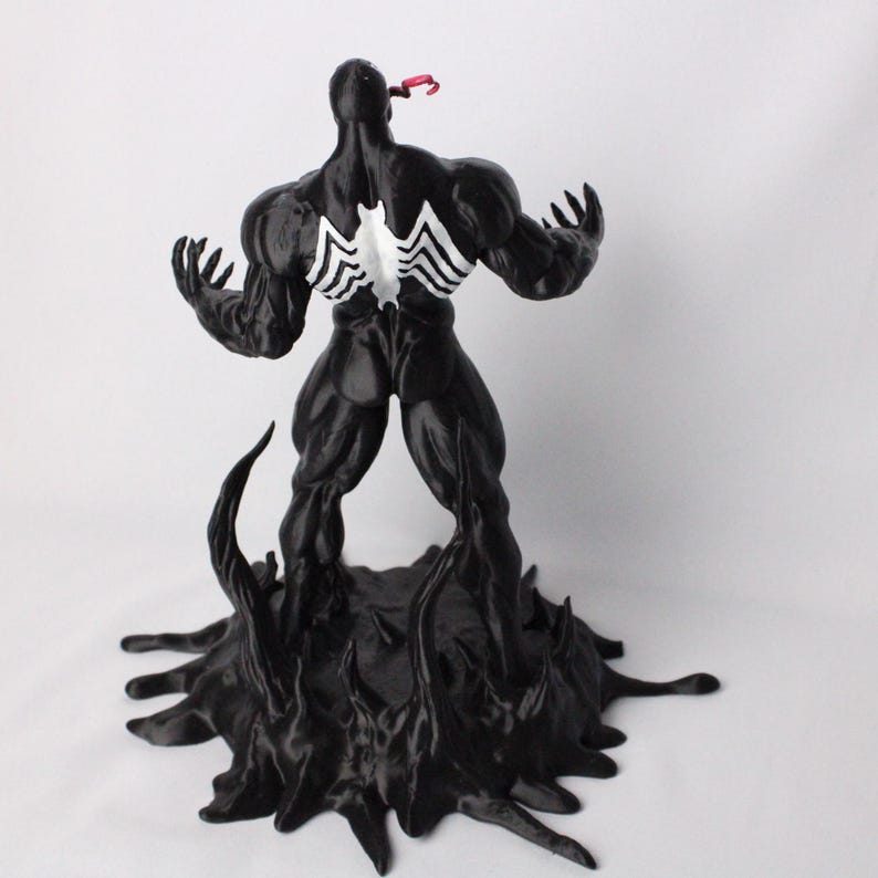 Venom 3D Printed Statue – Hand-painted, Detachable Base – 11 Inches ...
