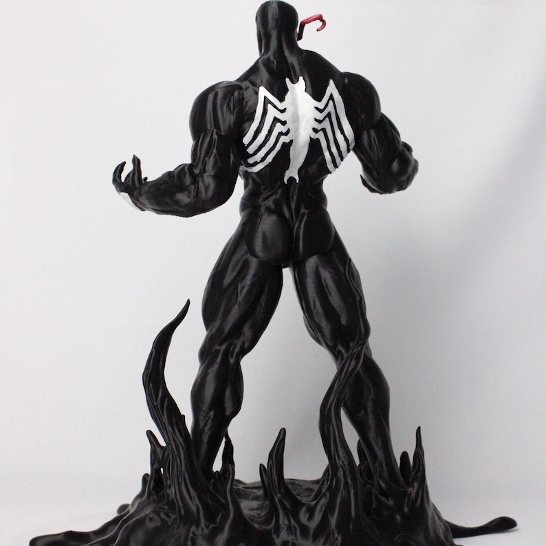 Venom 3D Printed Statue – Hand-painted, Detachable Base – 11 Inches ...