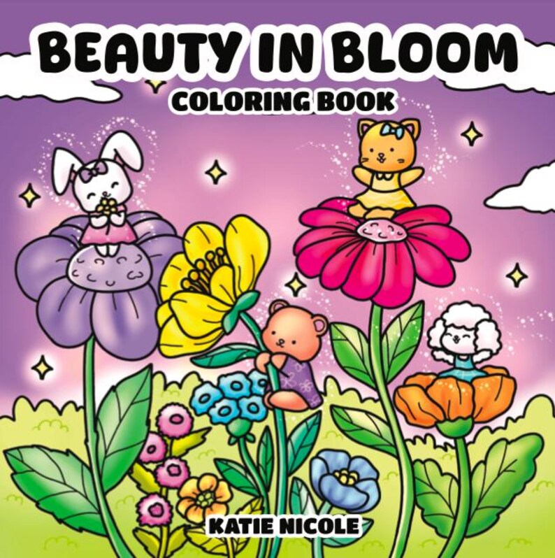 Beauty in Bloom Coloring Book - Etsy