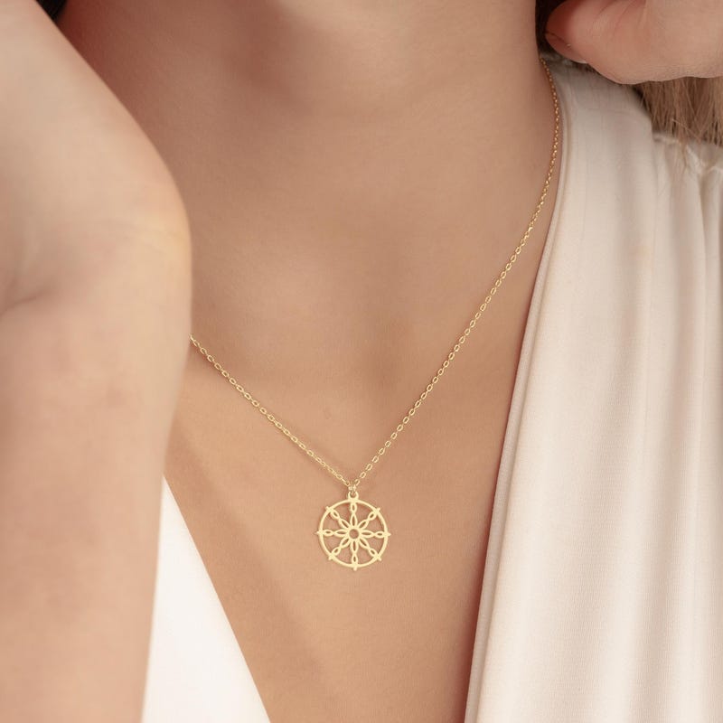 Ship Wheel Charm - Etsy