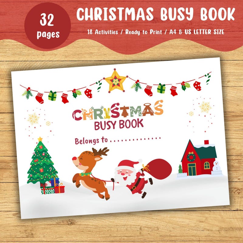 Christmas Quiet Book - Etsy