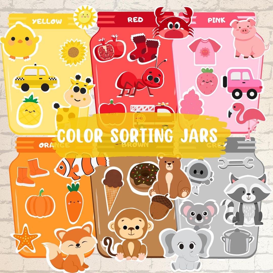 Printable Kids Color Matching Busy Book Kindergarten Montessori Quiet ...