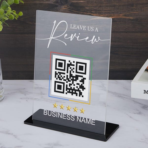 Wooden Google Review Sign - Etsy