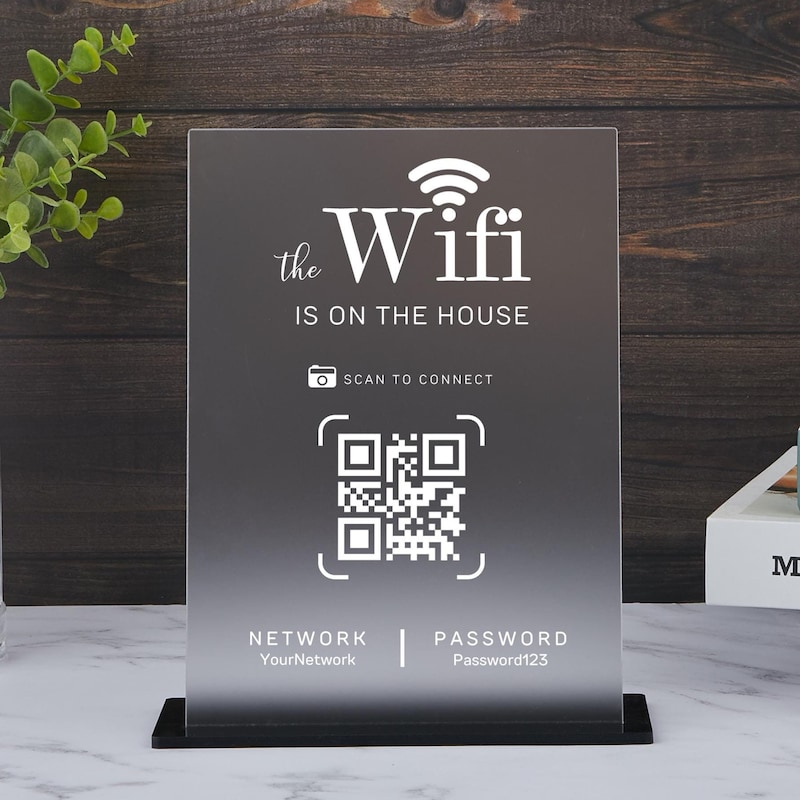 Qr Code Table Plaques - Etsy
