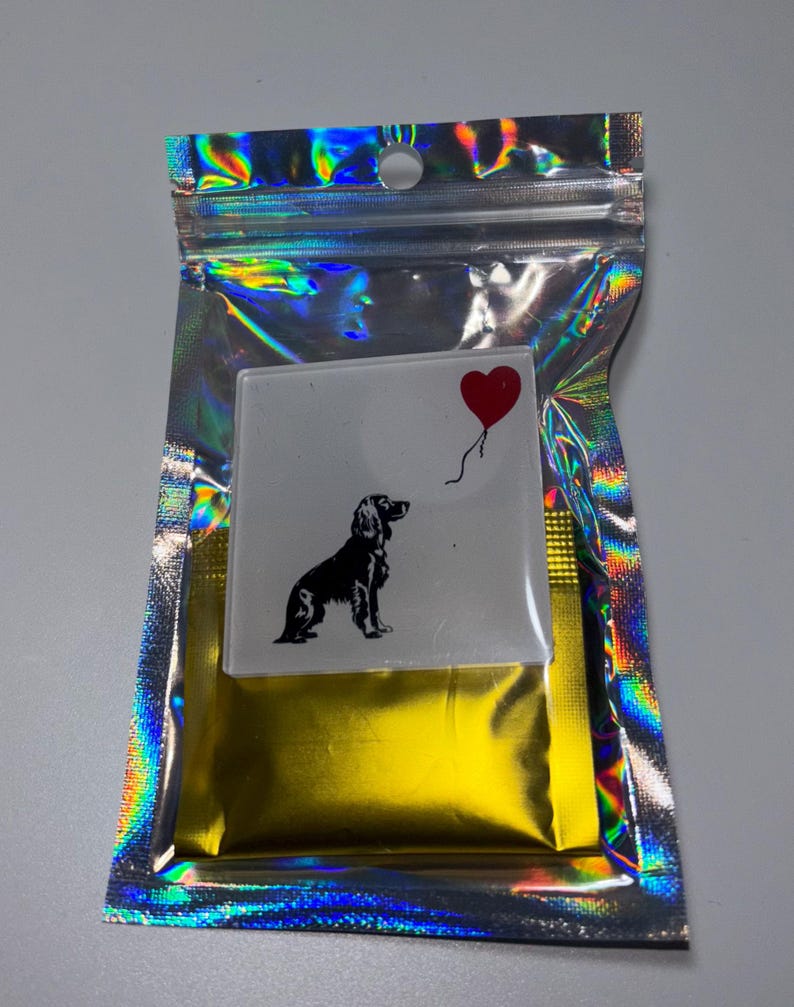 Acrylic Car Freshener, Customise Own Scent, Vent Clip, Dog, Spaniel ...